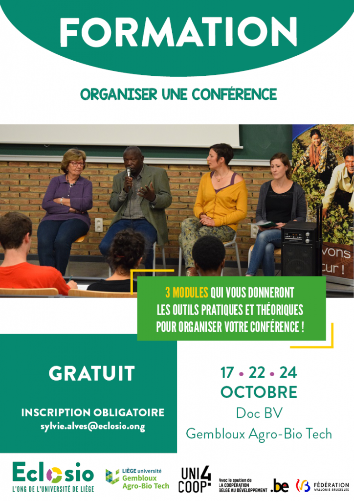 Formation : organiser une conférence